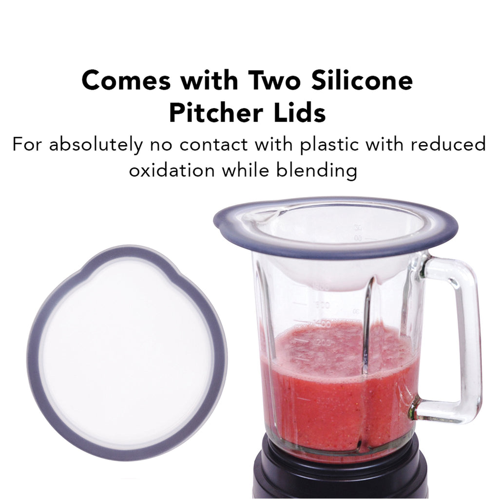 Dynablend Clean High-Power Home Glass Blender Suction Lids | Pete Organics